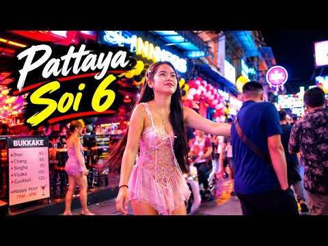 Exploring Pattaya Soi 6 🇹🇭 | Amazing Street Scenes & Nightlife in Thailand!