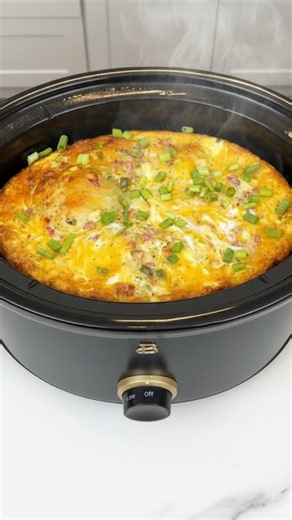 I make a delicious breakfast casserole in my slow cooker!