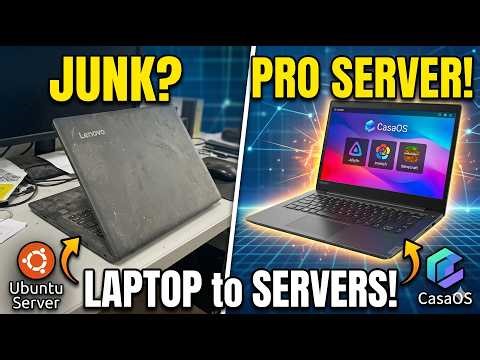 Turn Your Old Laptop into a PRO Home Server! 2026 (Ubuntu + CasaOS Tutorial) #homeserver