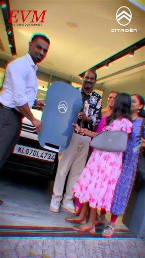Mrs. Pravithra Praveen Takes Delivery of the Citroën ë-C3 | EVM La Maison Citroën