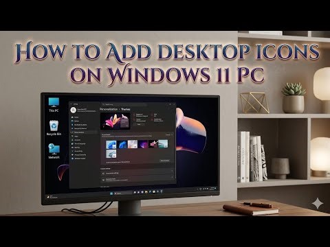 How to add desktop icons on windows 11 pc | how to set desktop icons on windows 11