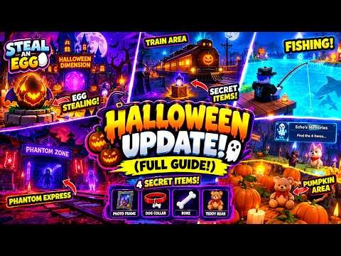(FULL GUIDE!) NEW HALLOWEEN UPDATE in Steal an Egg Roblox! 🎃👻