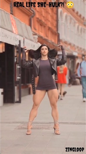 Real Life She-Hulk?! 😳. #Shorts #Viral #GymTok #Reaction #ZingLoop