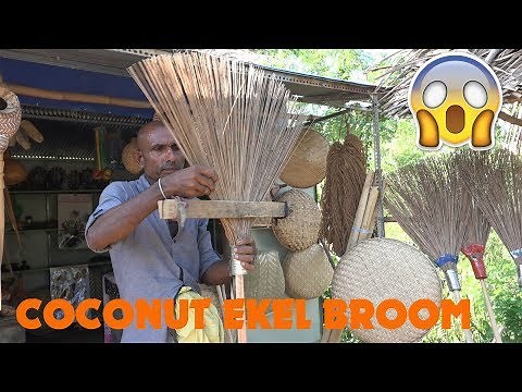 COCONUT EKEL BROOM making step by step caught on camera [MADE BY HAND]