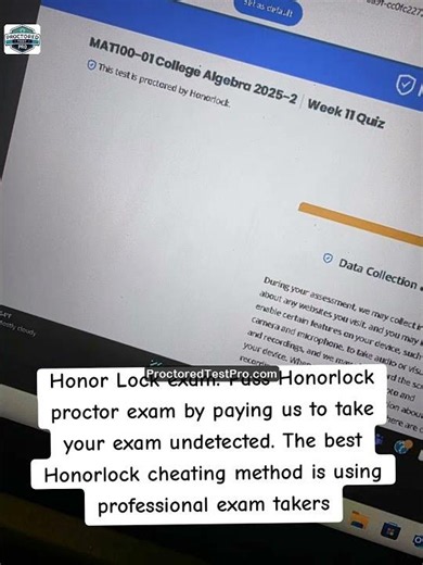 Honorlock Can't Catch What Isn't There — Let Us Take Your Exam