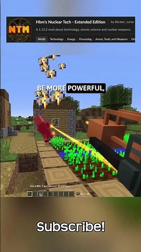 A Minecraft Mod That Adds A Tau Cannon Prototype!