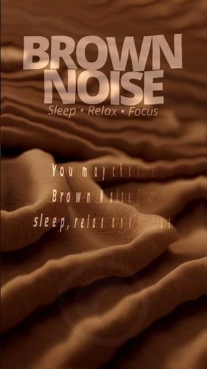Why Brown Noise Puts You to Sleep Instantly #brownnoise #sleep #focus