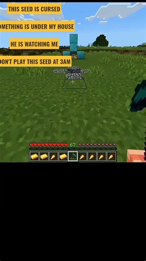This Minecraft Seed Is CURSED... Something Is Living Under My House (Scary Seed)😱