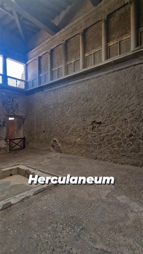 The Samnite House in Herculaneum, Italy. It was buried in the 1st century and excavated in the 20th century. | International Man of History