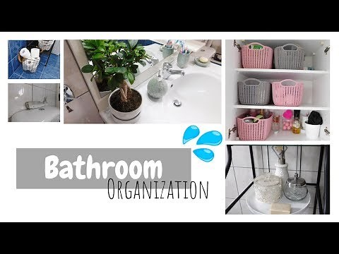 Πώς οργάνωσα τα ντουλάπια του μπάνιου μου - Bathroom organization | Marinelli