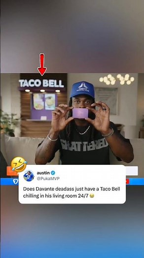 Davante Adams has a Taco Bell in his house AND a purple card 💀🌮🔔