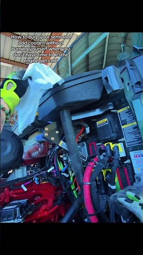 Hot engine? Here’s how truckers safely burp the coolant system without getting burned 🚛