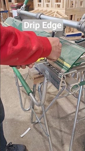 How to make a Drip Edge in Seconds! #diy #learning #roofs #bending #carpentry #work #metal #music