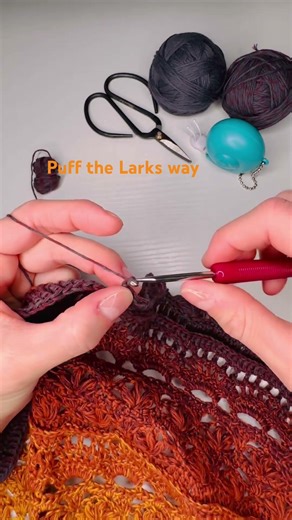 Puff Stitch the Larks Way