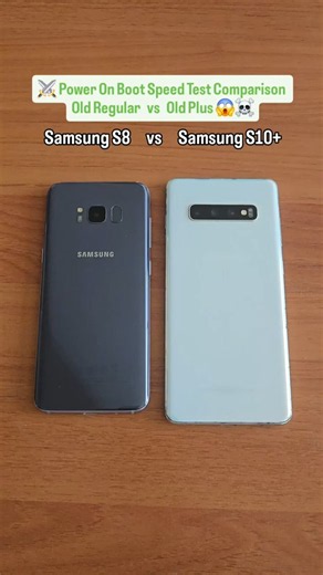 🔥 Samsung S8 🆚 S10+⚡POWER ON & BOOT SPEED BATTLE! 😱📱 Which Galaxy Boots Faster?! 🚀🏆 #Shorts #viral