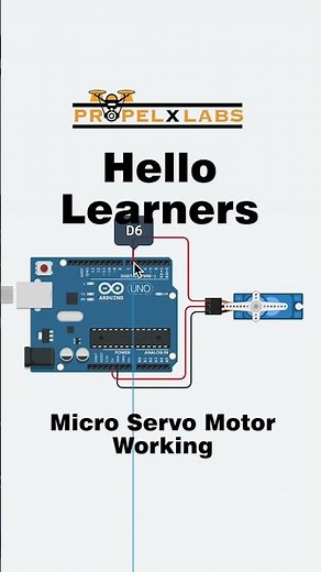 Micro Servo Motor Working using Arduino #arduinoproject #stem
