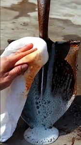 Satisfying Rust Removal Restoring a Heavily Rusted Shovel Head