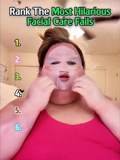 Ranking of the most hilarious facial care fails 💄 #funny #comdey #fails #hilarious #youtube