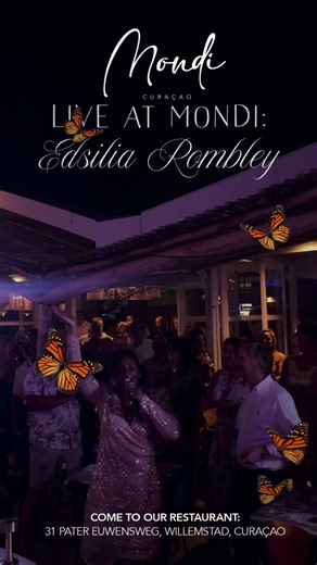 Mondi City Beach | Curaçao Restaurant on Instagram: "Thank you, Edsilia Rombley, for lighting up Live at Mondi with your voice and presence. Pure class, pure energy. Mondi City Beach hopes to welcome you back soon, for dancing, dining, or a sunset swim. ✨"