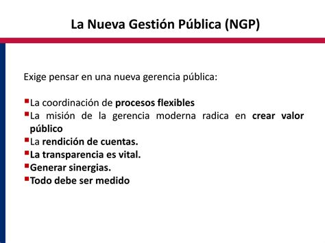 La Nueva Gestion Publica Y Gestión Por Resultados Ppt