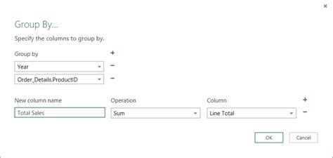 group rows in a table power query excel