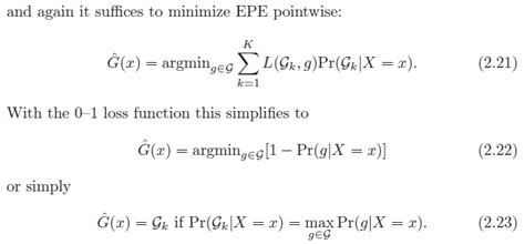 machine learning expected prediction error pointwise minimization