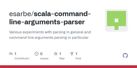 github esarbe scala command line arguments parser various
