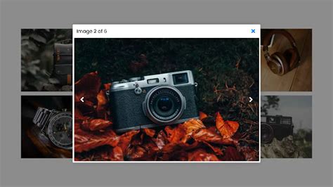 responsive image lightbox using html css and javascript