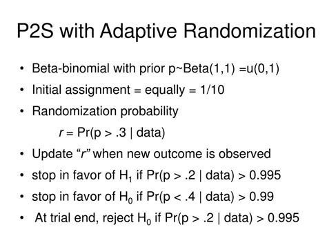 Ppt Phase Ii Selection Design With Adaptive Randomization In A