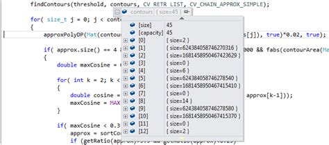 c program crashes at findcontours in vs2012 and works in vs2010