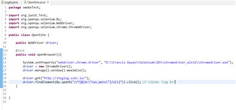 java nullpointerexception in selenium webdriver stack overflow