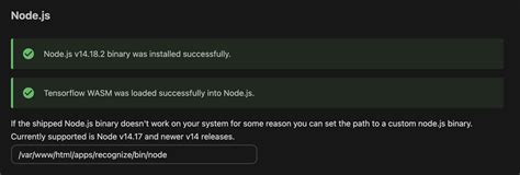 recognize can t download node js · issue 569 · nextcloud recognize