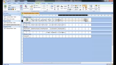 how to create a database in access 2007 youtube