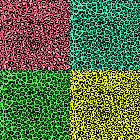 Leopardo Imitación Colorido Patrón Sin Costuras Ilustración Vectorial