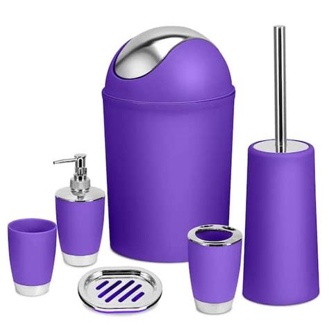 Bathroom Accessories Set 6 Piece Bathroom Set Ensemble Complete Soap