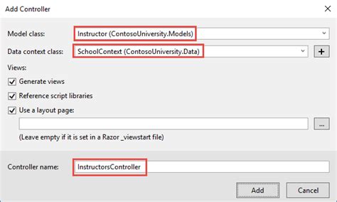 tutorial read related data asp mvc with ef core microsoft learn