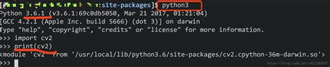 mac python3 6 安装opencv python 平凡 csdn博客