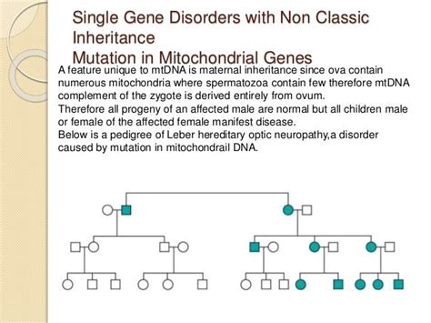 Mutation With Transmission Pattern Of Single Gene Disorder