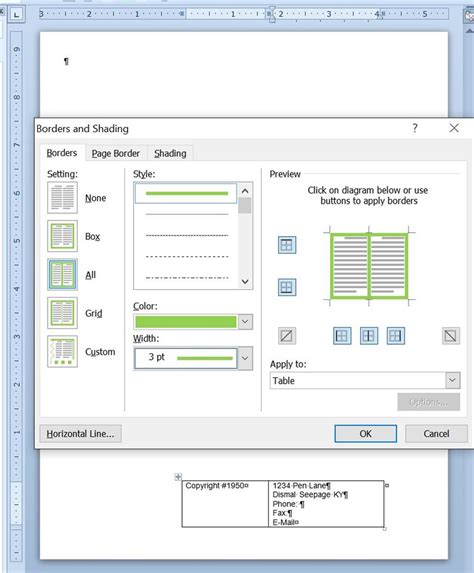 how to place 2 blocks of text at the bottom not footer of microsoft