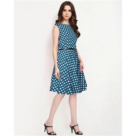 Sleeveless Linen Stylish Dotted One Piece Dress At Rs 395 Piece In