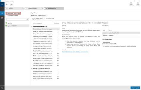 durchführen einer sql server migrations bewertung data migration