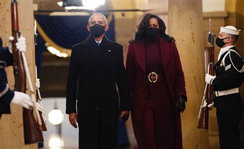 Michelle Obama Wows Us Presidential Inauguration In Head To Toe Plum