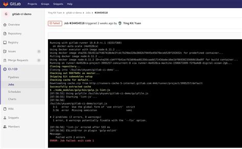 a simple gitlab ci example boatswain blog