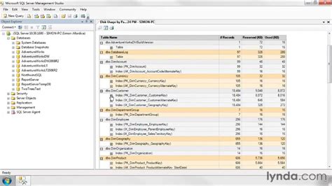sql server tutorial monitoring a database s size and
