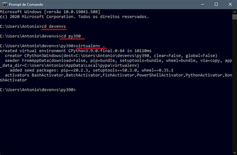 como usar e criar virtualenv no windows 10 python portugal