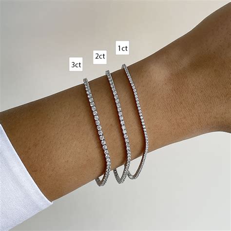 Tennis Bracelet Sizes Carat Comparison Guide