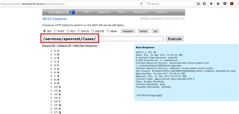 apexrest how to execute the apex rest api from the rest client