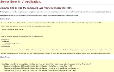 asp could not load file or assembly error at build