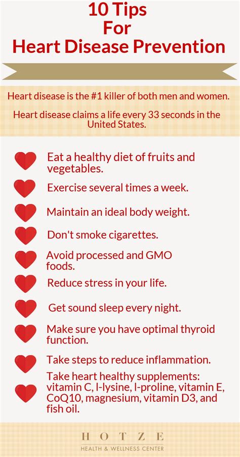 10 Tips For Heart Disease Prevention Hotze Health And Wellness Center
