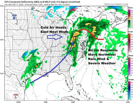 Wind Advisory Severe Weather Risk As Nicole Remnants Move Northward